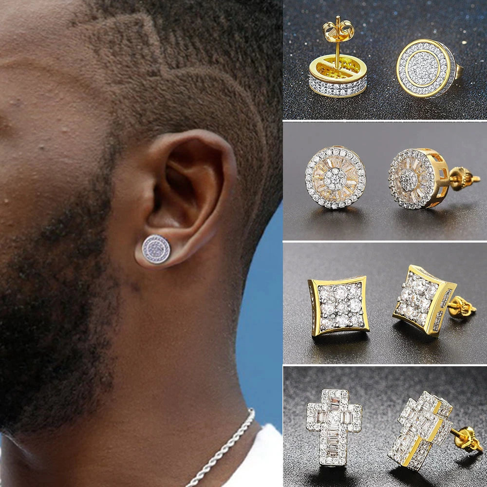 Popular Styles of Stud Earrings for Men – Helios Global